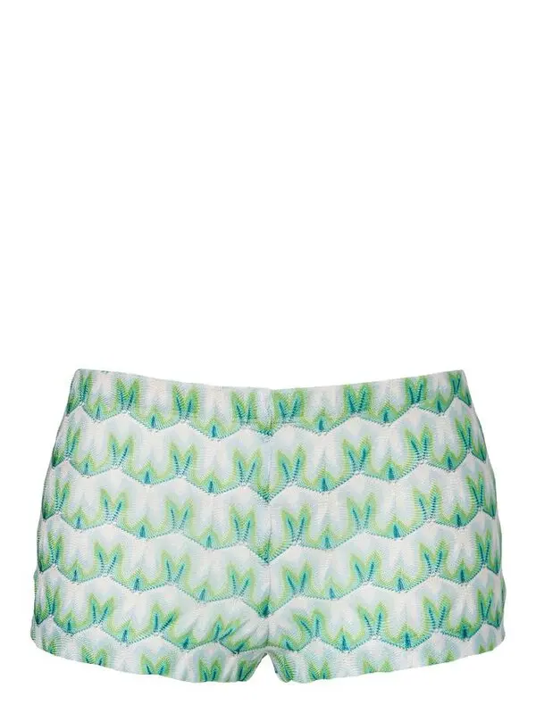 Missoni Knitted Micro Shorts - Green