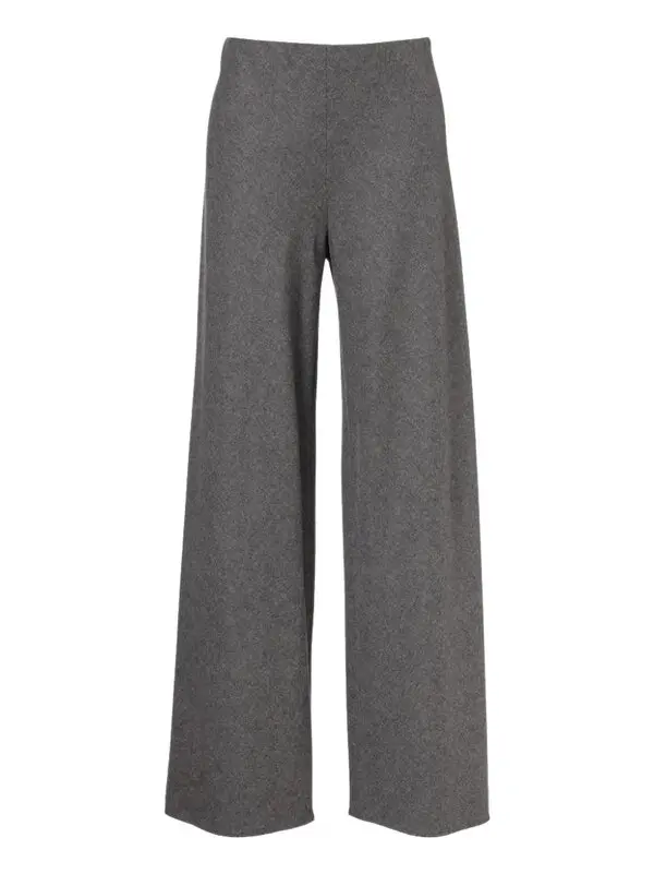 Vince High-rise Wide-leg Trousers - Grey
