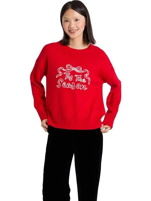 Chinti & Parker Wool-cashmere 'tis The Season' Sweater - Velvet Red