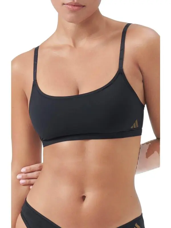 Adidas Originals By Alexander Wang Scoop Wireless Bra - Black