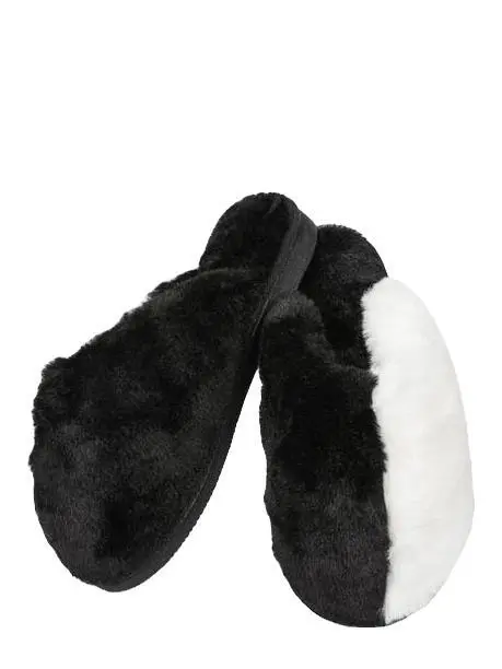 MEMOI Colorblock Slipper - Black-white