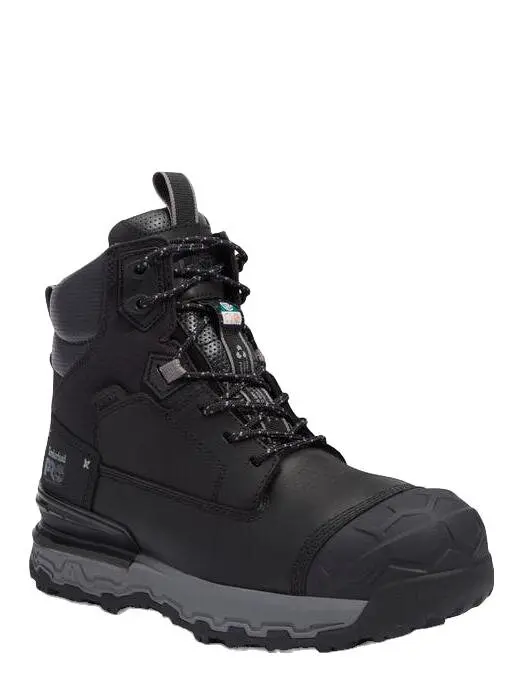 Timberland Boondock Ultralight Csa 6" Composite Toe Waterproof Work Boots - Black Full Grain W Grey