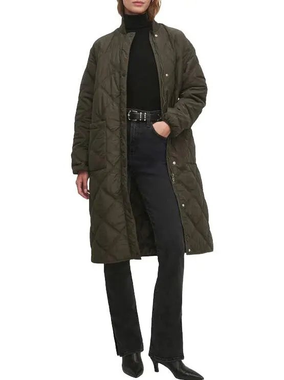 FAVORITE DAUGHTER Cotton-blend Quilted Jacket - Dark Olive