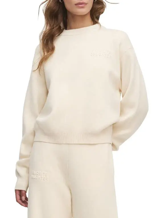 FAVORITE DAUGHTER Cotton And Cashmere Sweatshirt - Cream