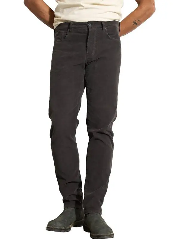 ROAN Five-pocket Corduroy Pants - Washed Black