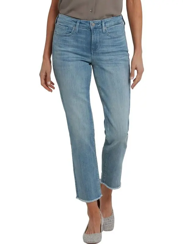 NYDJ Sheri Ankle Straight Leg Jeans - Light Paradise