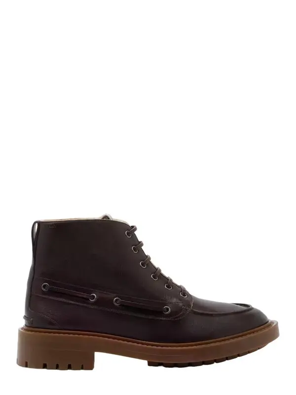 Bally Leather Boots - Ebano/ginger