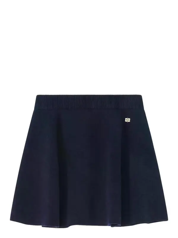 GANNI Mini Skirt With Logo - Blue
