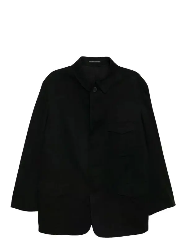 Y’s Cotton Shirt Jacket - Black