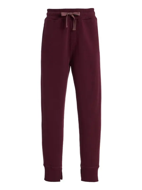 SANDERLAK Cotton Jersey Sweatpants - Purple