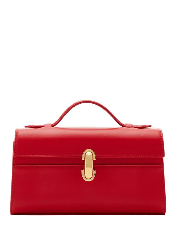 Savette Symmetry Leather Pochette - Red