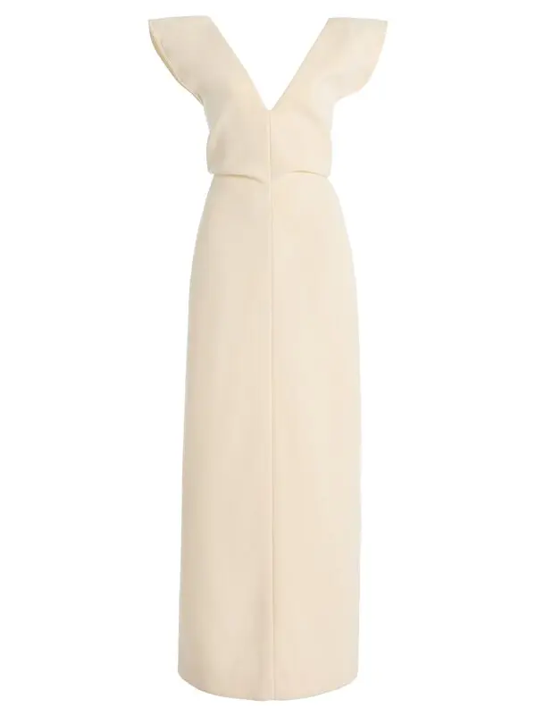 Proenza Schouler Mariam Scuba Maxi Dress - Ivory