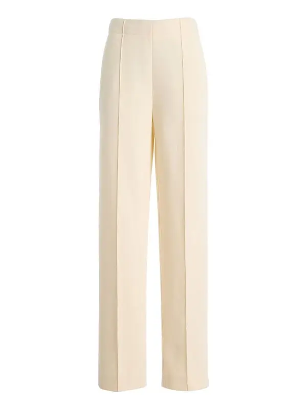 Proenza Schouler Zee Scuba Straight-leg Trousers - Ivory