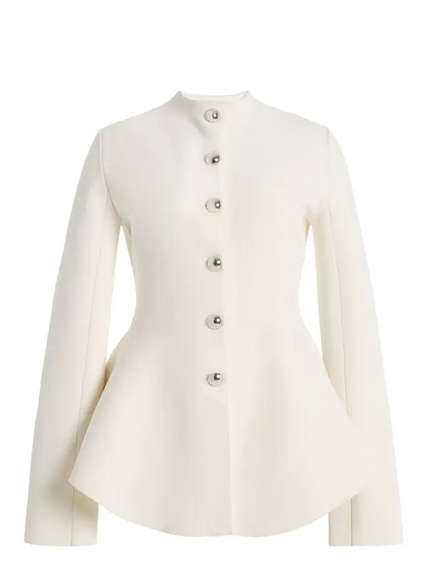 Proenza Schouler Dasha Compact Viscose Jacket - Ivory