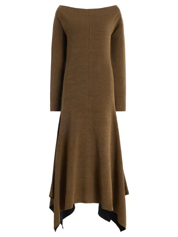 Proenza Schouler Romi Knit Midi Dress - Brown