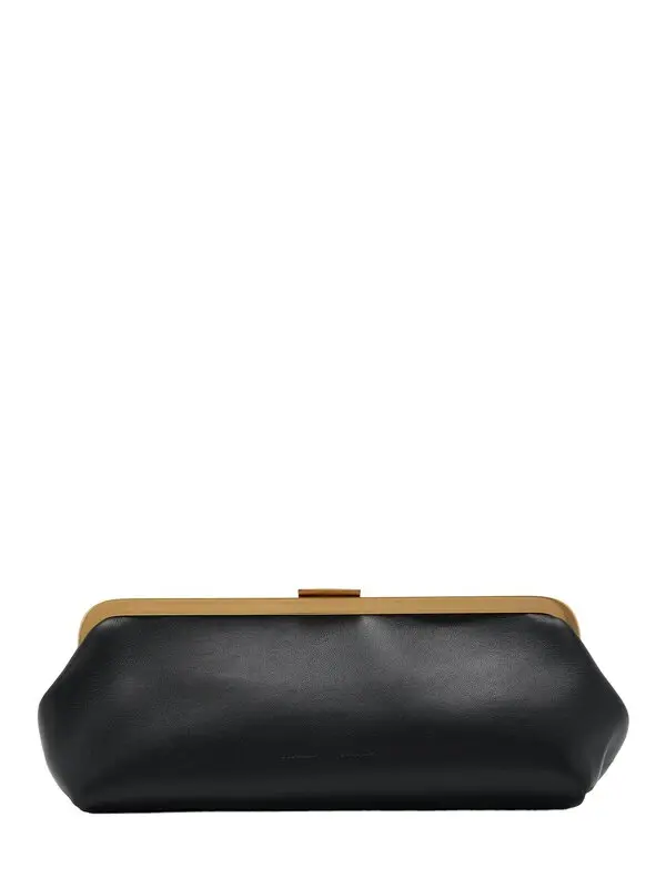 Proenza Schouler Armory Nappa Plongé Leather Clutch - Black