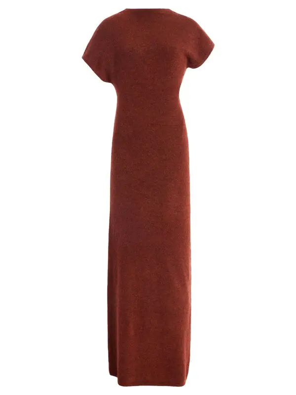 Proenza Schouler Abie Boiled-wool Maxi Dress - Burgundy
