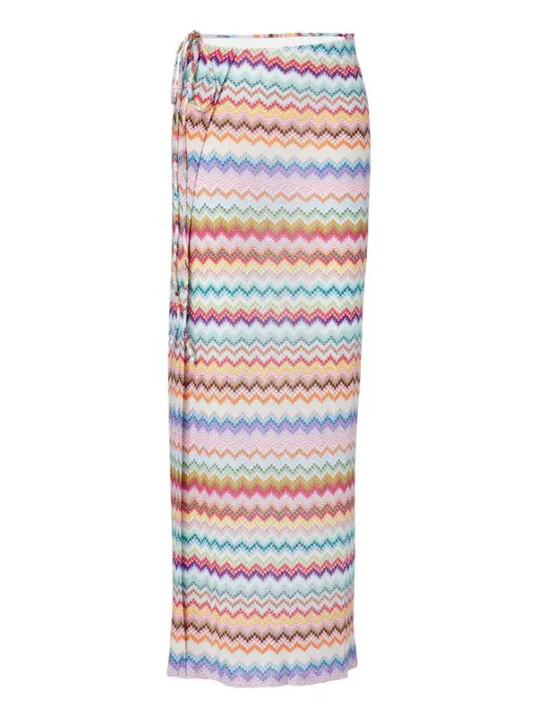 Missoni Zigzag Lame Wrap Skirt - Multicoloured