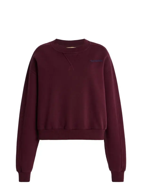 SANDERLAK Cotton Jersey Sweatshirt - Purple