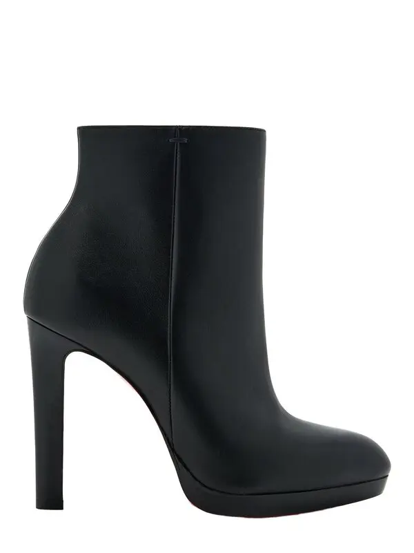 CHRISTIAN LOUBOUTIN Fannylove 120mm Leather Boots - Black