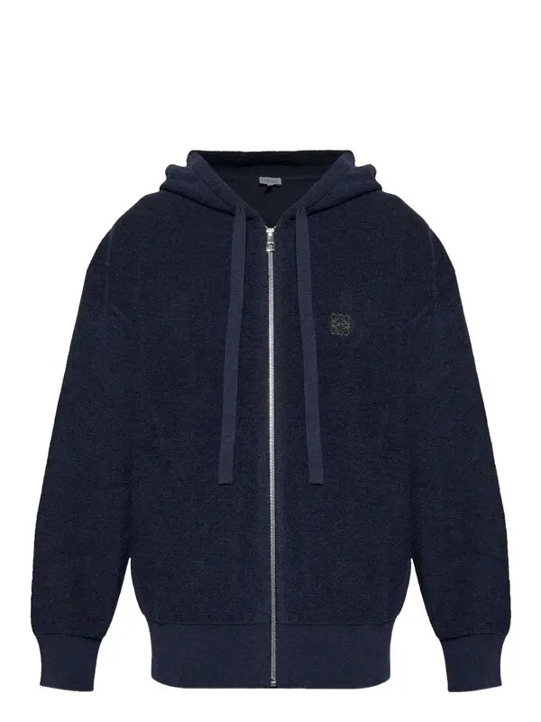 Loewe Anagram Wool Hoodie - Blue
