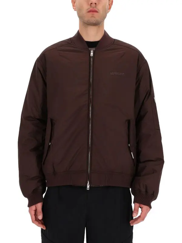 REPRESENT Smart Bomber Jacket - Brown