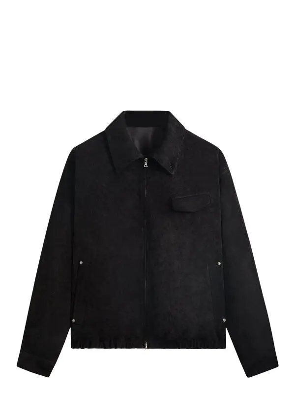 Kith 101 For Ssstein Suede Zip Front Jacket - Black