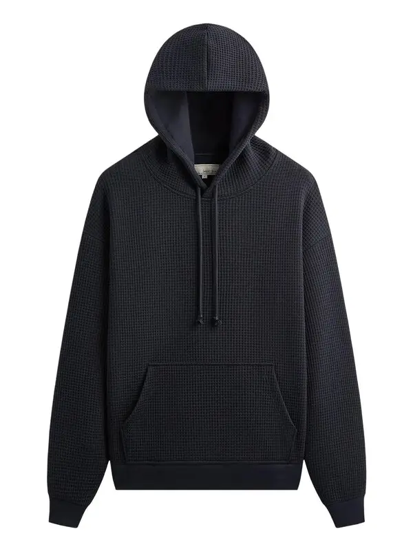Kith Kin Check Jersey Nelson Hoodie - Black