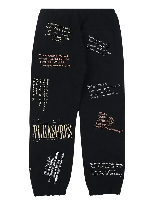 PLEASURES Remote Sweatpants - Black