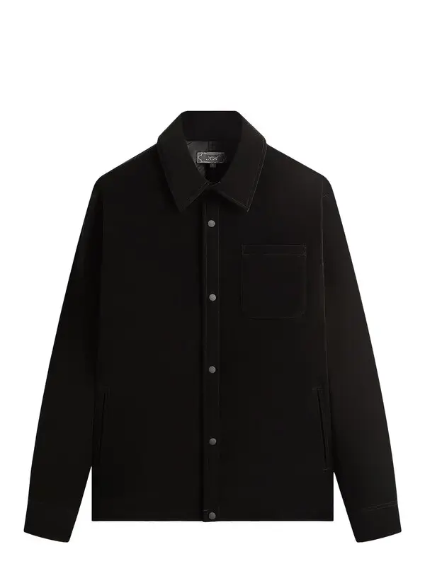 Kith Brixton Sueded Tech Shirt Jacket - Black