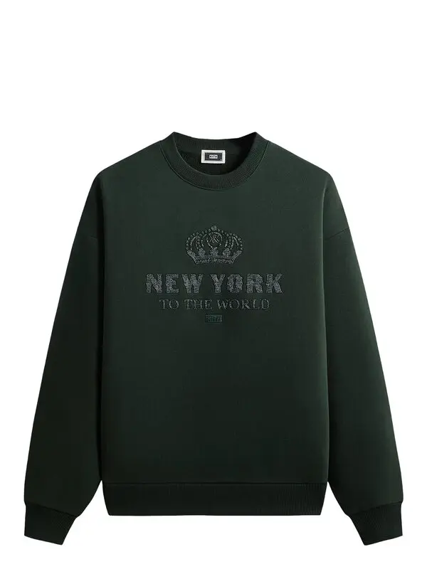 Kith New York To The World Crown Crewneck - Green