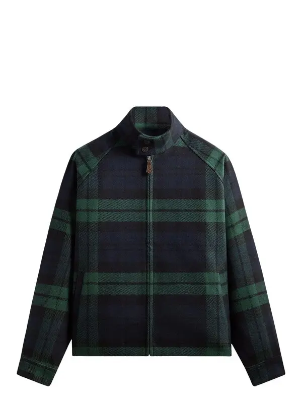 Kith Brushed Plaid Harrington Jacket - Blue