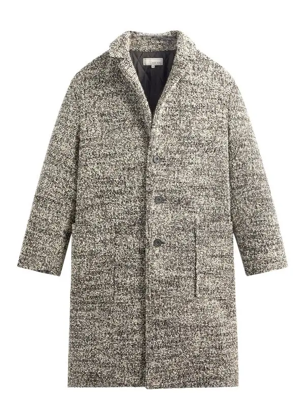 Kith Kin Plush Boucle Bergen Coat - Black