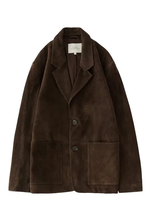 Studio Nicholson Tiko Suede Blazer - Brown