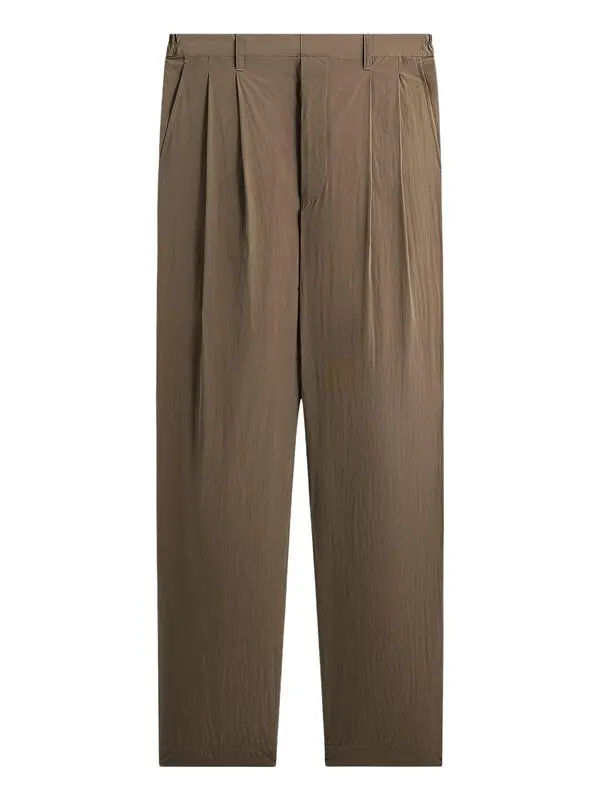 Kith 101 For Ssstein Windproof Nylon Easy Pleated Trouser - Brown