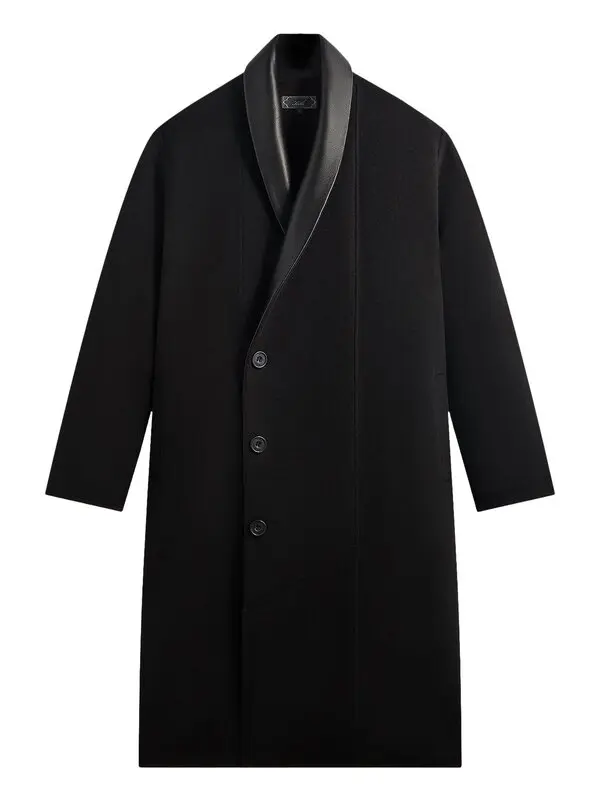 Kith Shawl Collar Wool Bernard Coat - Black
