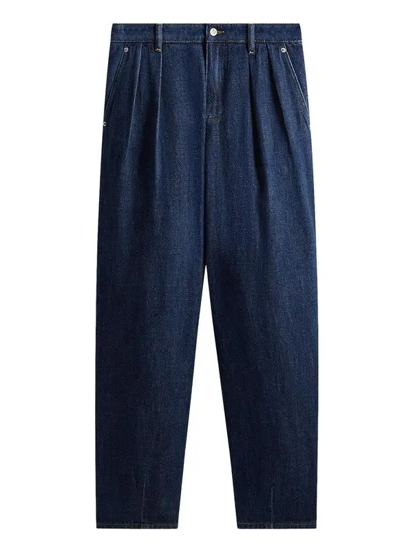 Kith Kin Brett Tapered Pleated Trousers - Blue