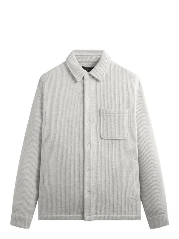 Kith Striped Interlock Ginza Shirt Jacket - Grey