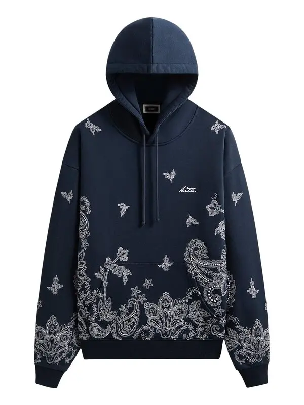 Kith Falling Paisley Nelson Hoodie - Black