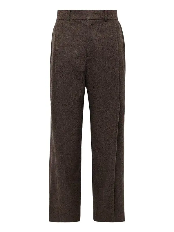 AMOMENTO Wool Martin Pants - Brown