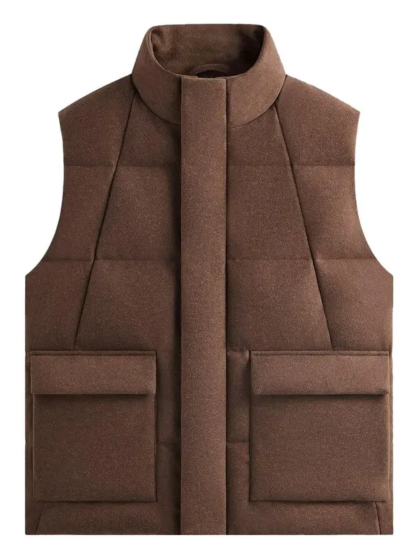 Kith Felted Jersey Midi Vest - Brown