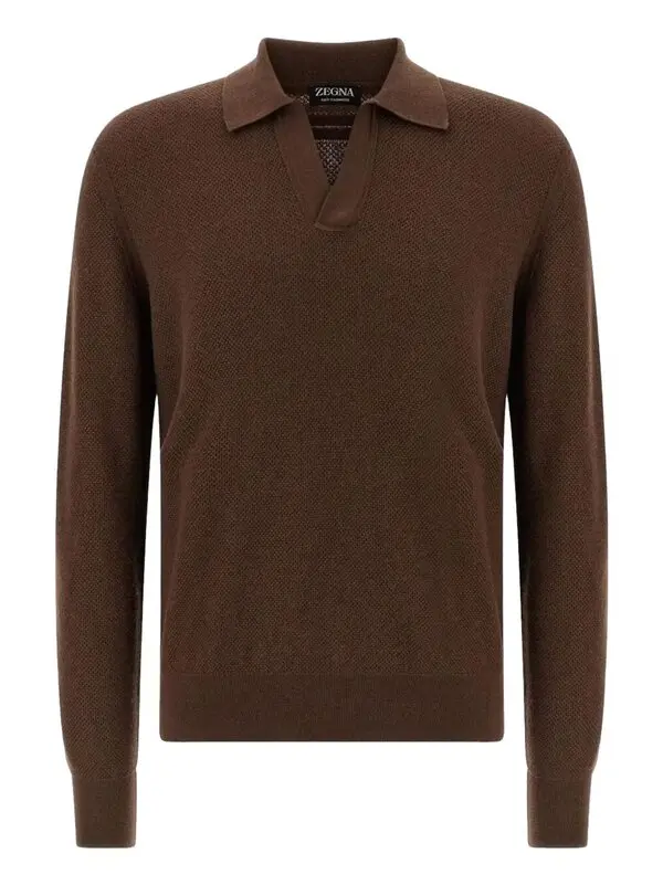 Zegna Polo Shirt - Brown
