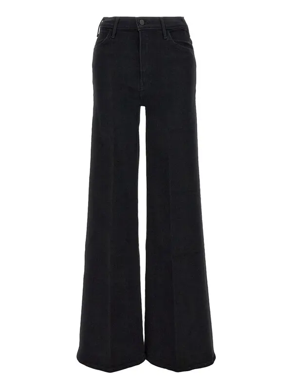 MOTHER Wide Leg Jeans - Black