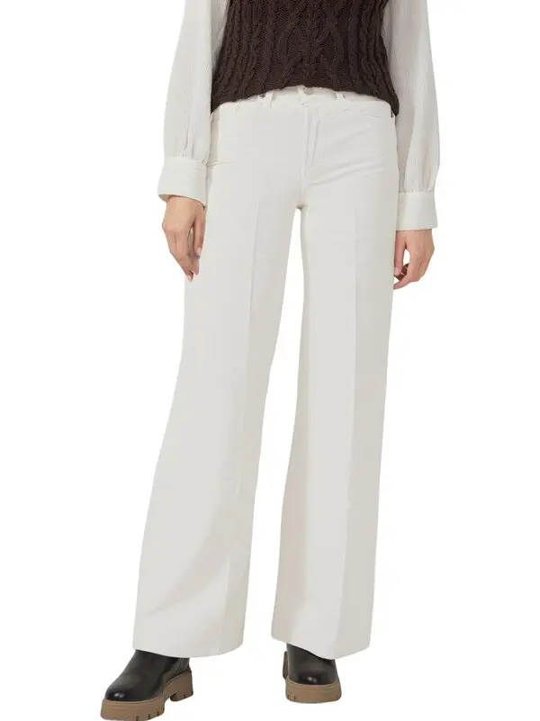 MOTHER Wide Leg Jeans - Cream