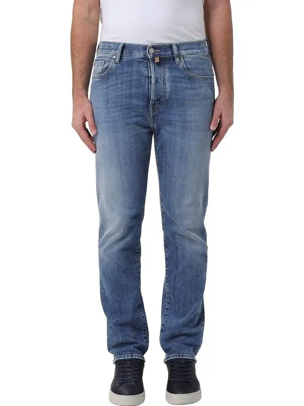 Jacob Cohen Straight Leg Jeans - Gnawed Blue