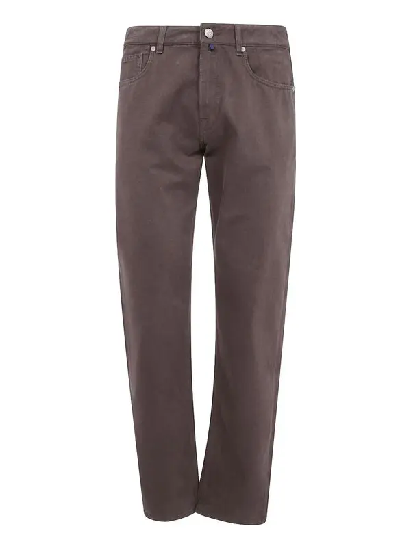 Incotex Straight Leg Jeans - Brown