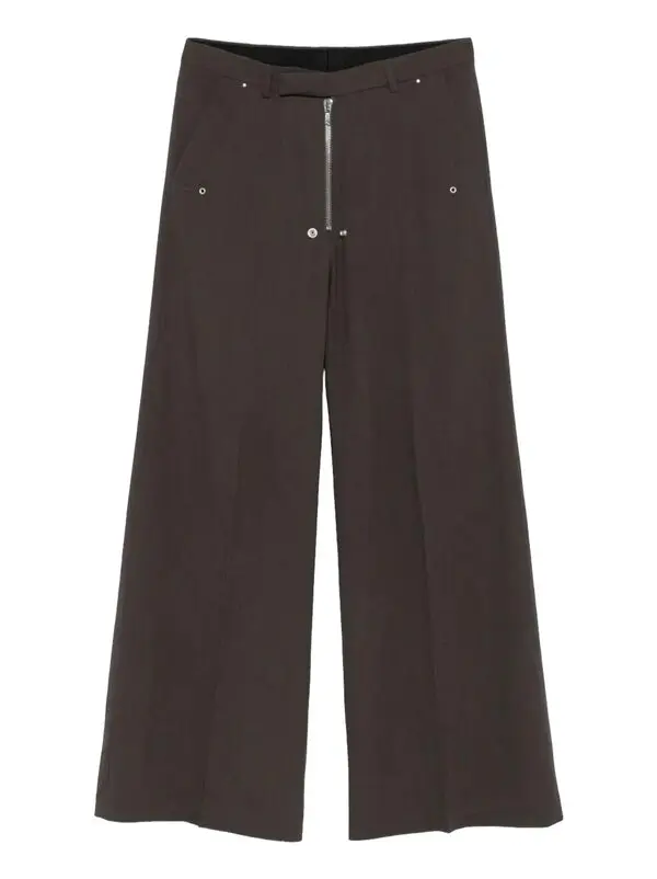 Rick Owens Wide Leg Trousers - Brown