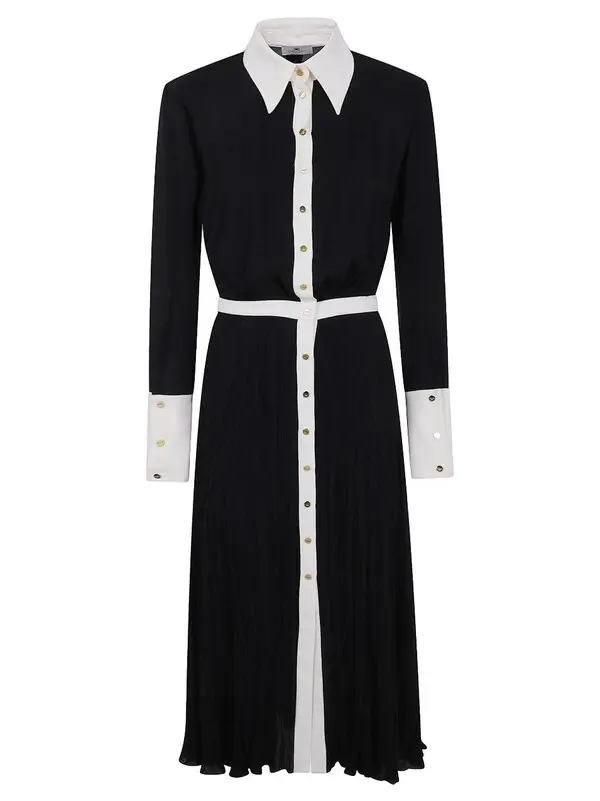 Elisabetta Franchi Shirt Dress - Black