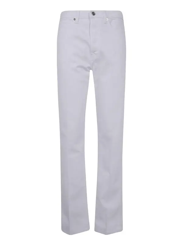 FRAME Straight Leg Jeans - White