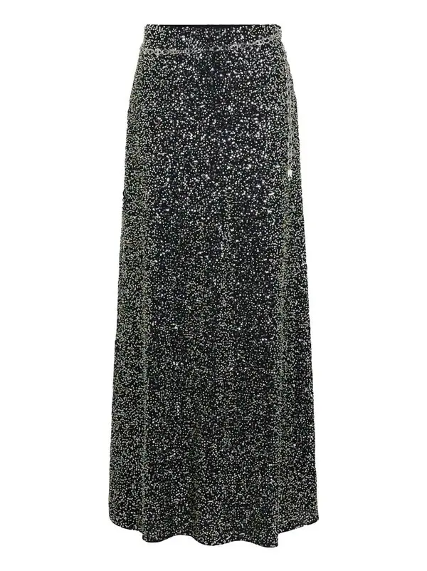 Rabanne Solid Skirt - Black